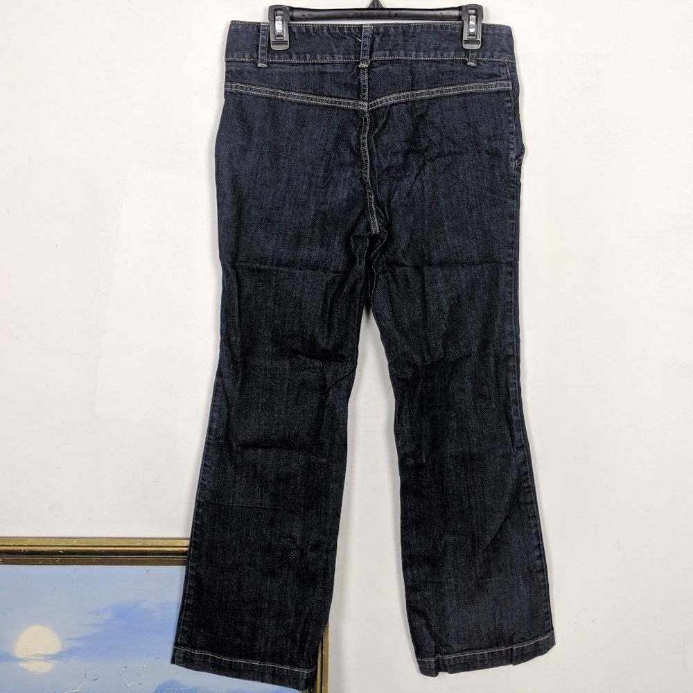 Talbott Stretch Flare Jeans Back Pocketless - Gem